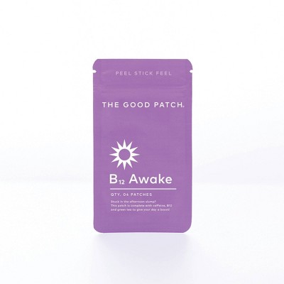 The Good Patch B12 Awake Plant-based Vegan Wellness Patch - 4ct : Target