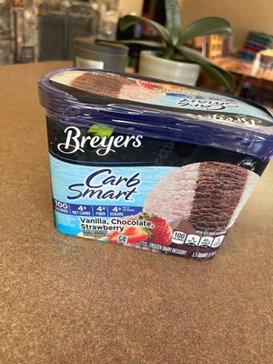 Breyers Carb Smart Vanilla + Chocolate + Strawberry Frozen Dairy ...