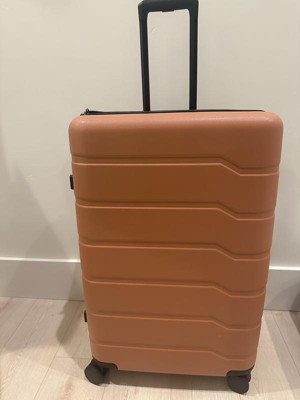 Hardside Large Checked Suitcase Pink - Open Story™ : Target