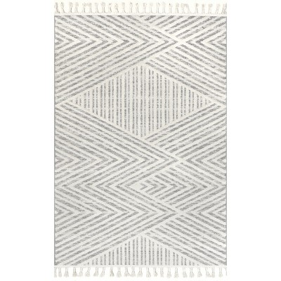 Nuloom Maja Modern Abstract Machine Washable Area Rug, 4' X 6', Multi ...