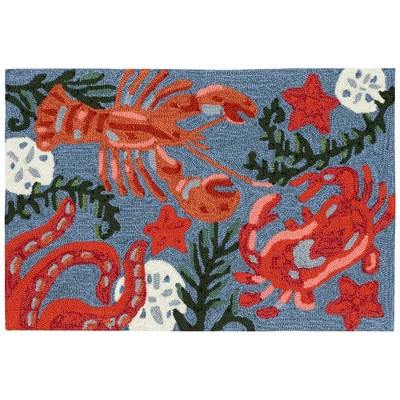 Liora Manne Frontporch Tide Pool Indoor/outdoor Rug Ocean 2'6" X 4 ...