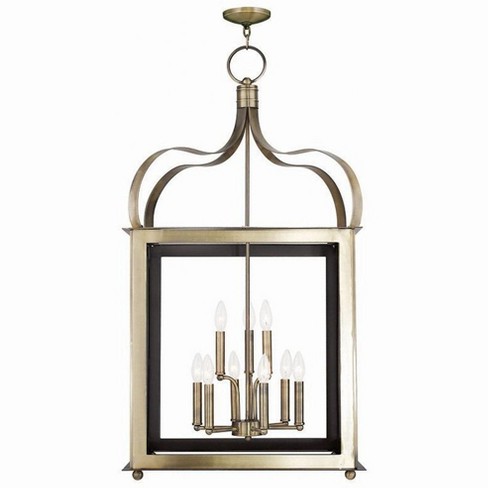 Livex Lighting Garfield 9 - Light Pendant In Antique Brass : Target