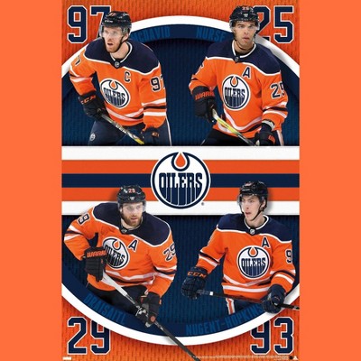Trends International NHL Edmonton Oilers - Team 21 Unframed Wall Poster ...