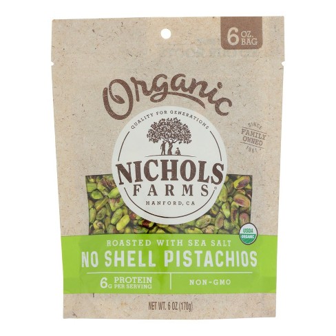 Nichols Farms Pistachio Organic Grade 2 No Shell Roasted Salted - Case ...