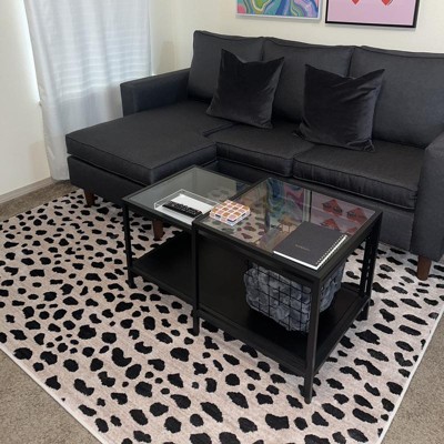 Daffodil Leopard Print Woven Rug - Threshold™ : Target