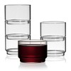 Viski Bodega Glasses - Stackable Drinking Glasses Set - Modern ...