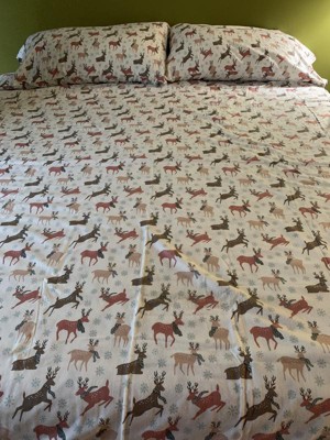 Inverness Angle Flannel Sheet Set (full) Red : Target