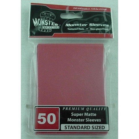 Monster Protectors Sleeves Sleeves - Standard Size Super Matte - Red ...