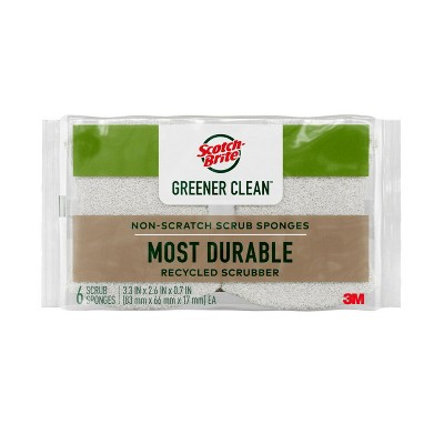 Scotch-brite Greener Clean Non-scratch Scrub Sponges : Target