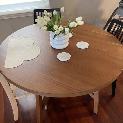 42" Clarksburg Cross Leg Wood Dining Table Round Brown - Threshold ...