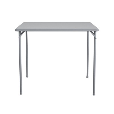 Cosco 34" Square Folding Vinyl Top Card Table, Gray : Target