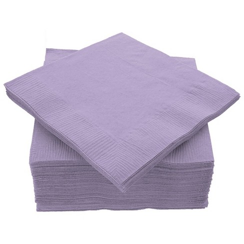 Sparksettings Lavender Beverage Napkins, 5” X 5” 2 Ply Paper Napkins ...