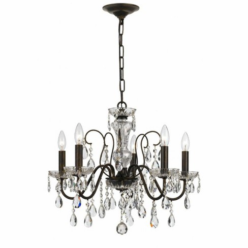 Crystorama Lighting Butler 5 - Light Chandelier In English Bronze : Target
