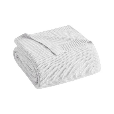 50"x60" Bree Knit Throw Blanket Gray : Target