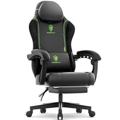 Dowinx High Back Leather Gaming And Office Chair With Footrest Green Target