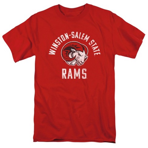 Winston-salem State University Official Rams Logo Adult T Shirt, Red ...