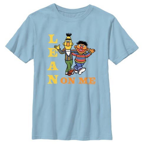Boy's Sesame Street Bert And Ernie Lean On Me T-shirt - Light Blue ...