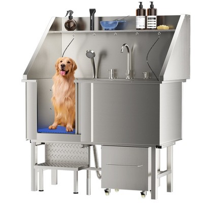 Pawhut Large Elevated Dog Bowls With Storage Drawer Containing 11l ...