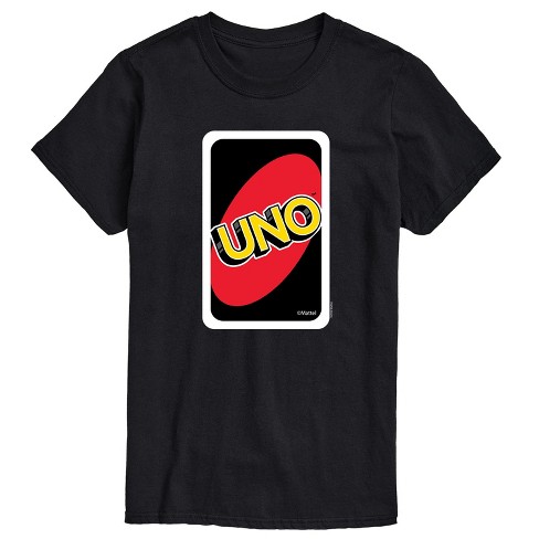 Men's Uno Card Logo Short Sleeve Graphic T-shirt - Black - Large : Target
