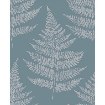 Royal Fern Arctic Blue Trees Paste The Wall Wallpaper : Target