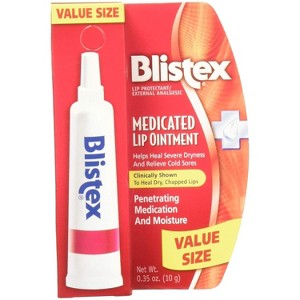 Blistex Medicated Lip Ointment for Dry Cracked Lips and Moisture ...