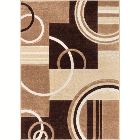 Echo Shapes Circles Modern Geometric Comfy Casual Hand Carved Abstract ...