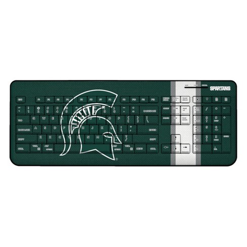 Keyscaper Michigan State Spartans Stripe Wireless Usb Keyboard : Target