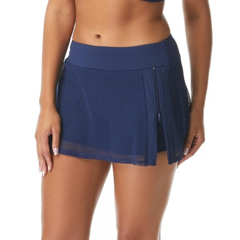 Beach House Sport Excel Mesh Swim Skort, 16, Admiral : Target