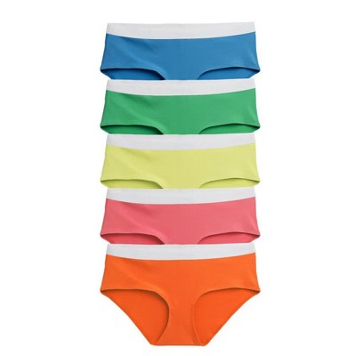 Tomboyx Women's Lightweight 5-pack Hipster Underwear, Cotton Stretch ...