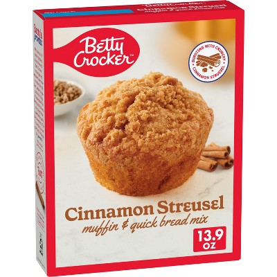 Betty Crocker Cinnamon Streusel Muffin Mix - 13.9oz : Target