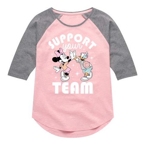 Girls' Disney Support Your Team - Light Pink/ath Hea - Small : Target