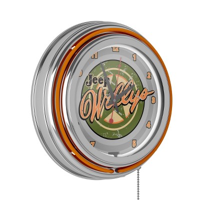 Storied Home 17" X 25-1/4" Metal Wall Clock With Bird Rust - 3r Studios ...