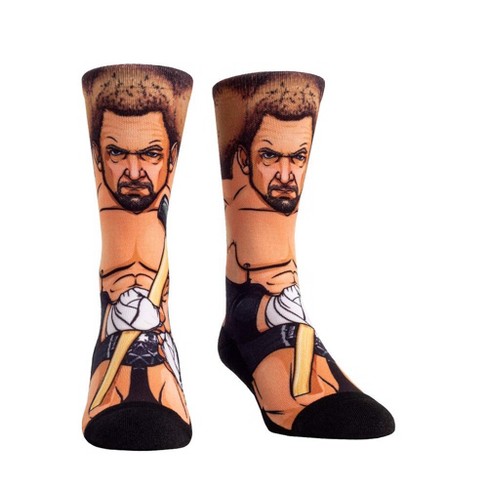 Rock Em Elite Triple H Licensed Wwe Licensed Crew Socks : Target