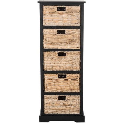 Vedette 5 Wicker Basket Storage Tower - Safavieh : Target