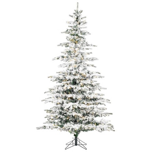 Vickerman 14' Flocked Sierra Fir Artificial Christmas Tree, Pure White ...
