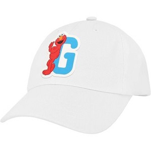 Sesame Street Elmo Kids Toddler Cap with Initial (G) White, Toddler ...