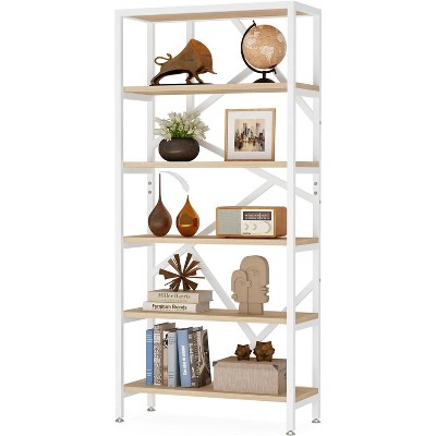 80" Tall Bookshelf White - Prepac: Laminated 6-shelf Storage, Modern ...