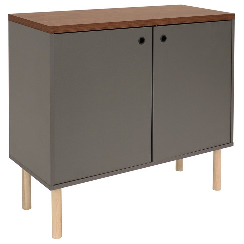 Sunnydaze Indoor Mid-century Modern 2-door Accent Buffet Cabinet With ...