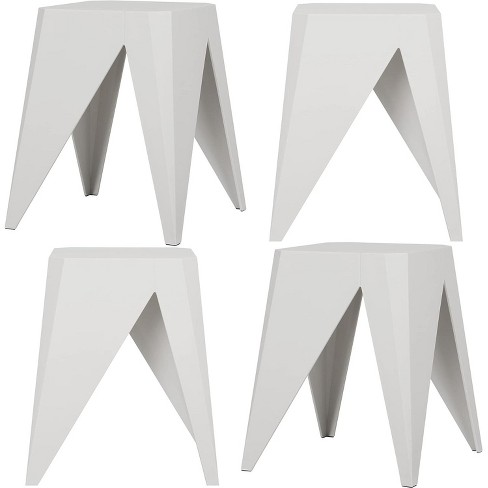 Interspaceliving Interspaceliving Zuho Multi-use Stool (4, White) : Target