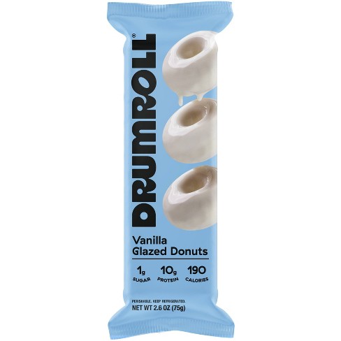 Drumroll Snacks Gluten Free Vanilla Glazed Mini Donuts 3-pack - 2.6oz ...