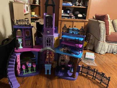Monster High Haunted High School Doll House With 47pc Of Furniture And ...