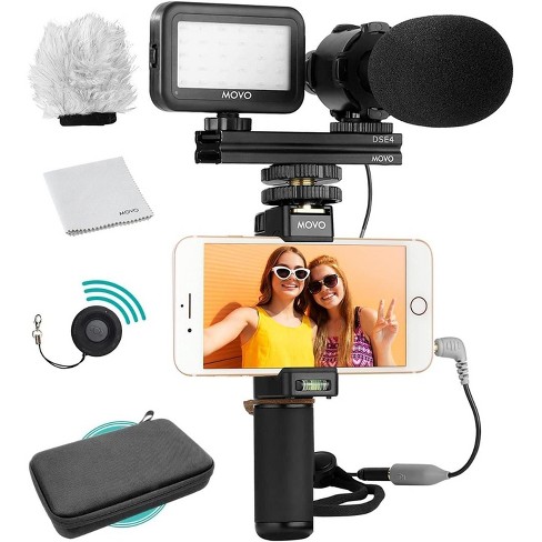 Movo Vlog Kit V7 - Youtube Starter Kit With Grip, Stereo Microphone ...
