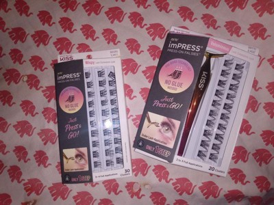 Kiss Impress Press-on Falsies No-glue False Eyelash Clusters Kit ...
