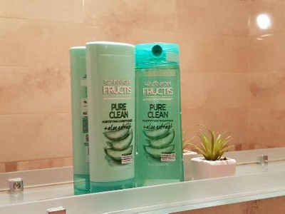 Garnier Pure Clean Everyday Shampoo And Conditioner - 25 Fl Oz/2pk : Target