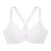 Glamorise Womens Front-closure T-back Wonderwire Underwire Bra 1246 ...