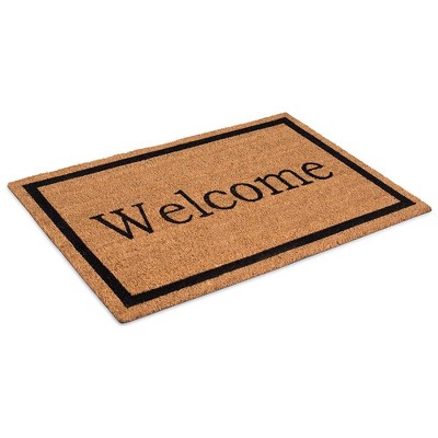 Birdrock Home Layered Welcome Mat With Vinyl Backing For Door Entryway ...