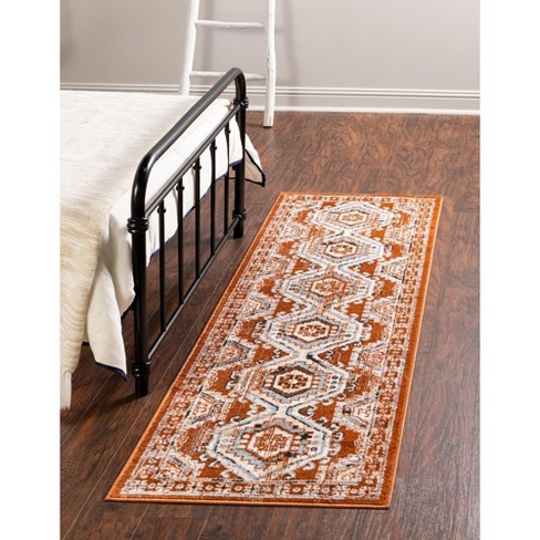Unique Loom 2' 0 X 6' 0 Quail-charlotte Terracotta Runner Rug : Target