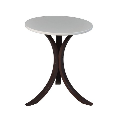 Akita Bentwood Side Table Mocha Walnut/beige - Niche: Modern Oval Wood ...