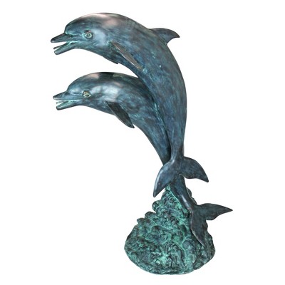 Design Toscano Twin Dolphins In Tandem Bronze Garden Statue : Target