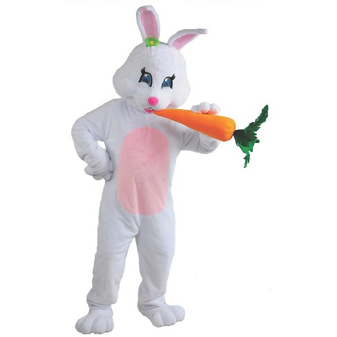 Halloween Express Women's Easter Bunny Jumpsuit With Headgear Costume ...